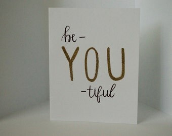 Items similar to BeYOUtiful Illustration A4 Poster on Etsy