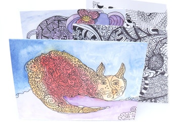 Zentangle elephant | Etsy