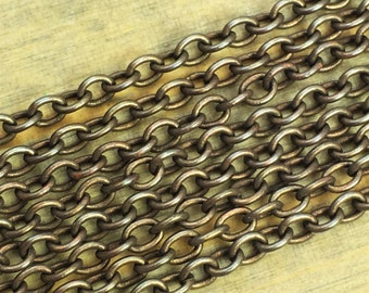 Antique brass chain | Etsy