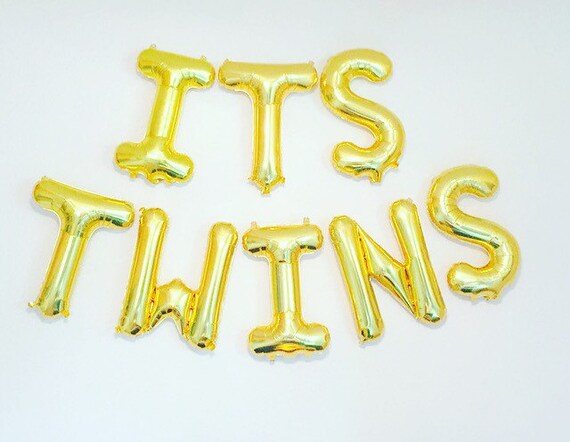 Its TWINS Balloon Banner its Twins Banner Surprise it's