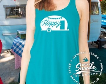 Happy camper shirt | Etsy