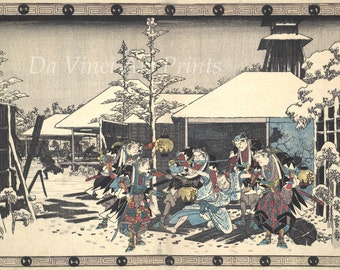 Japanese Art. Samurai Woodblock Print by DaVinciArtPrints on Etsy