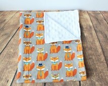 Unique fox baby blanket related items | Etsy