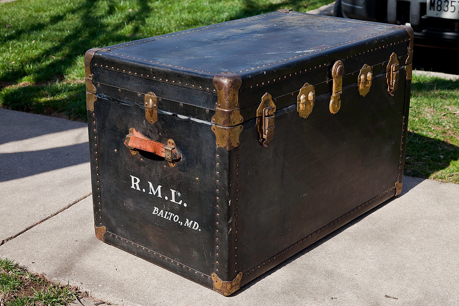 Vintage “The Gorman Company” trunk, Made in Baltimore, Maryland ...