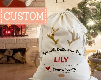 Large santa sack | Etsy