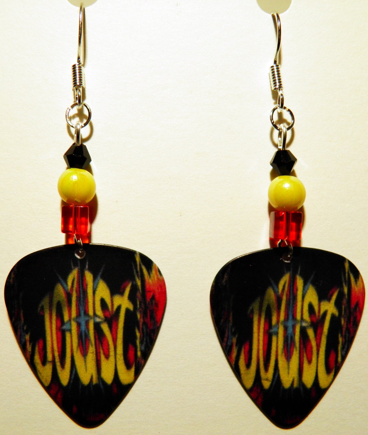 Guitar Pick Earrings by GuitarPickDesigns on Etsy