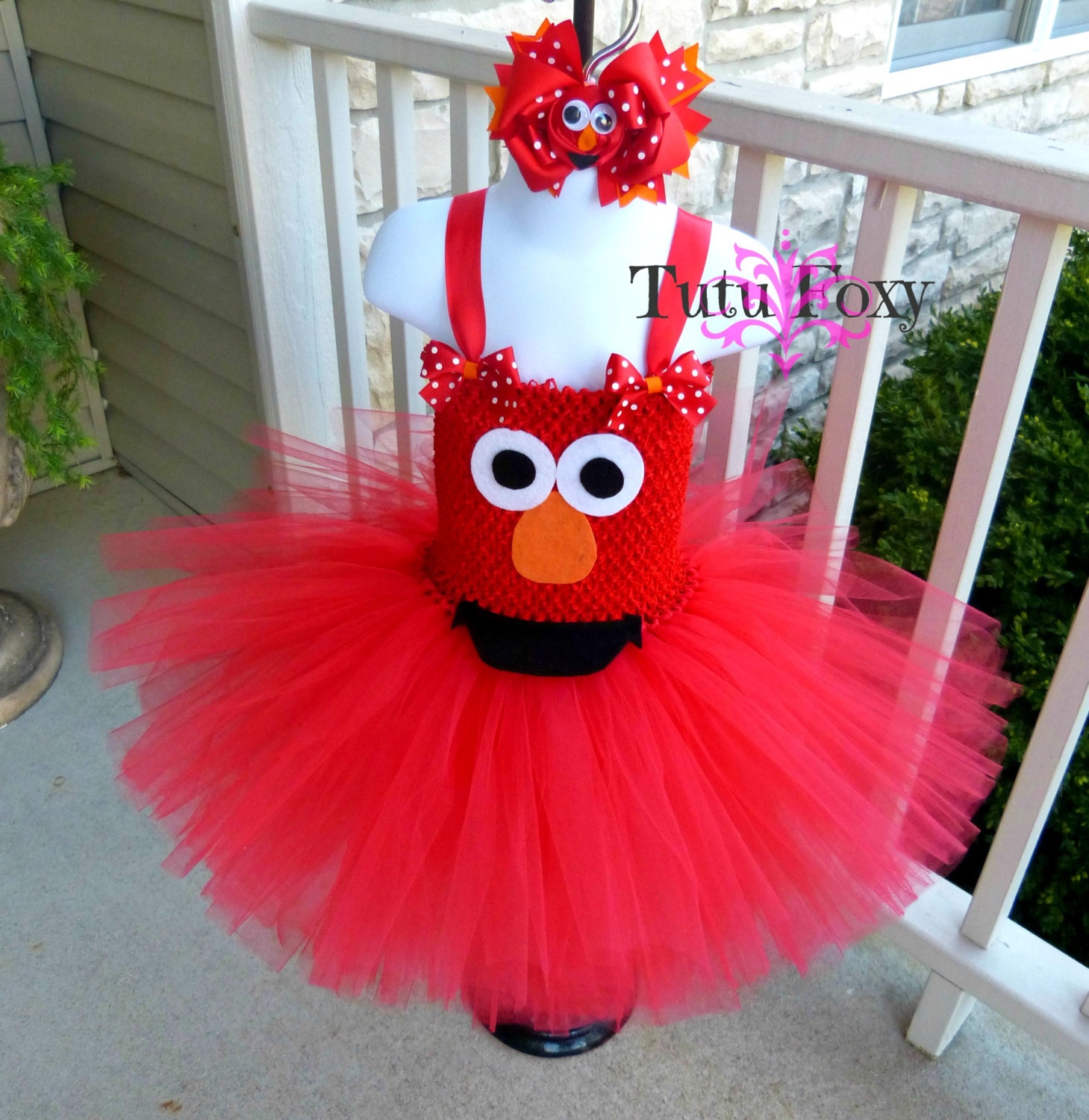 Elmo Tutu Dress Elmo Costume Elmo Birthday Tutu Elmo
