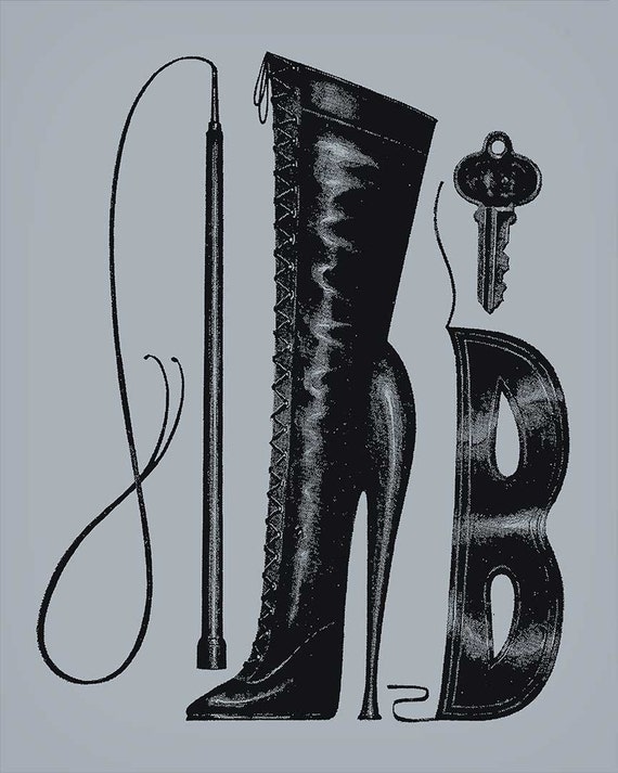 Bdsm Fetish Art Print Bondage Dominatrix By Antiquephotoarchive