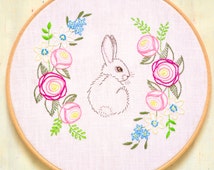 Popular items for bunny rabbit art on Etsy