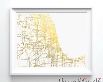 Poland Map Gold Foil Print Gold Print Map Custom by UyenoMiyoshi