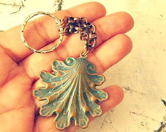 Shell key chain | Etsy