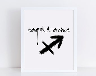 Sagittarius art | Etsy
