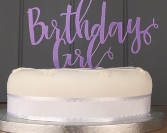 Items similar to The Birthday Girl cake topper on Etsy