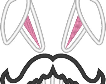 Bunny mustache | Etsy
