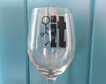 Adult humor glass | Etsy