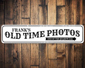 Unique old time signs related items | Etsy