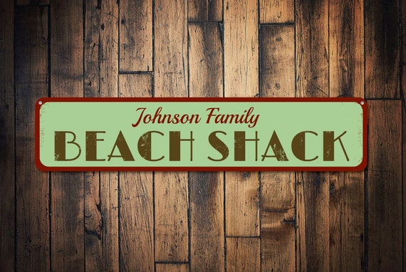 Beach Shack Sign Personalized Beach House Sign Beach House