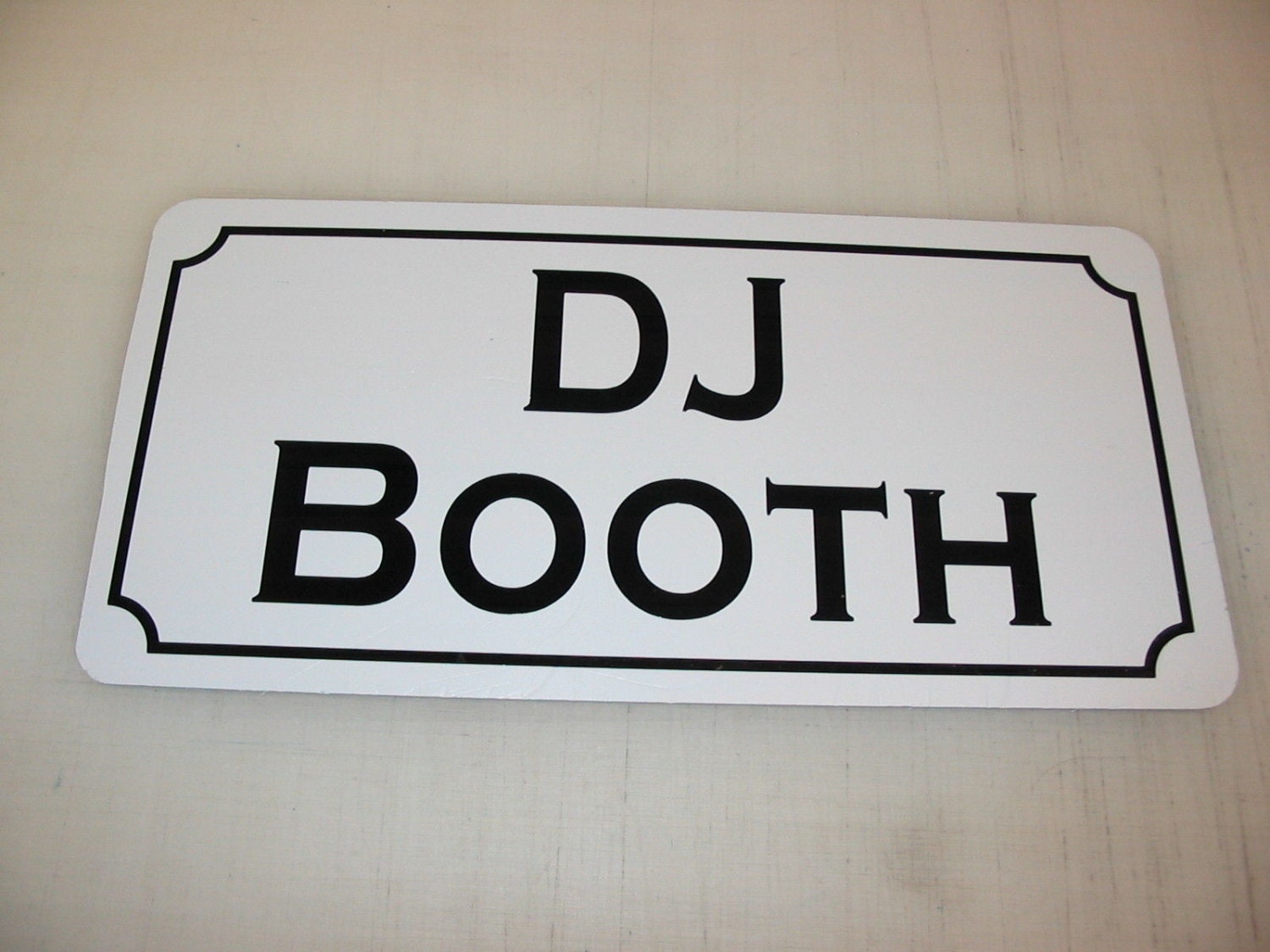 DJ BOOTH... Metal sign for Farm Ranch or Kitchen Decor Golf