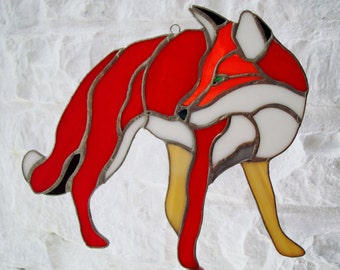 Stained glass fox | Etsy
