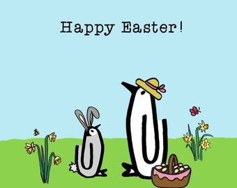 Penguin bunny | Etsy