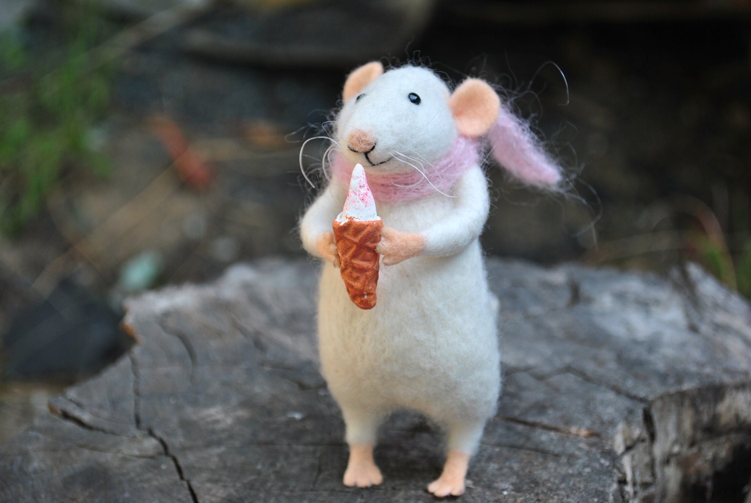 Cute felt mouse Needle felt mouse Wool mouse Felted animal
