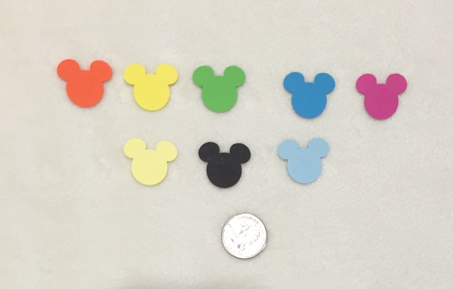 100 Mickey Mouse cut outs mini size 1 inch by HBKBdesigns on Etsy