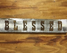 Popular items for blessed sign on Etsy