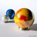 Solar Eclipse Glass Marble Set Sun Earth & Moon World
