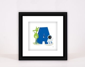 Alien letters | Etsy