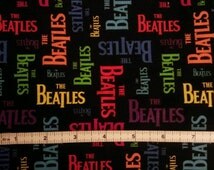 Unique beatles fabric related items | Etsy