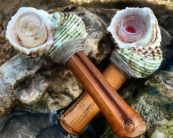 Unique seashell pipe related items | Etsy
