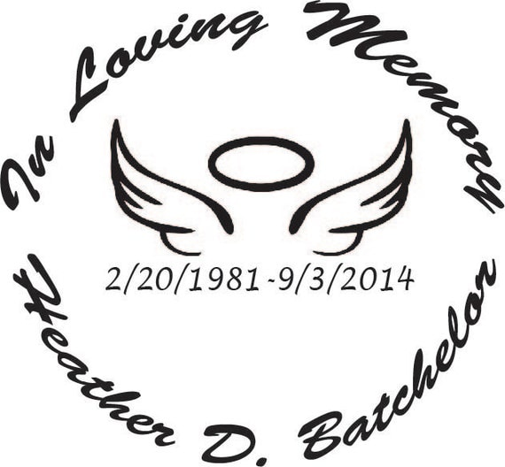 Items similar to Memorial Sticker. In loving Memory window sticker ...