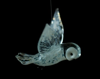 Blown glass bird | Etsy