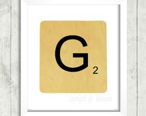 Unique wall scrabble board related items | Etsy