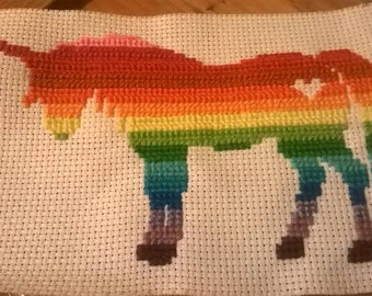 Unicorn cross stitch | Etsy