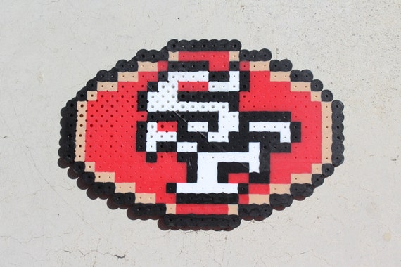 Items similar to 49ers Perler Beads Logo on Etsy