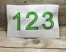 Unique number embroidery related items | Etsy