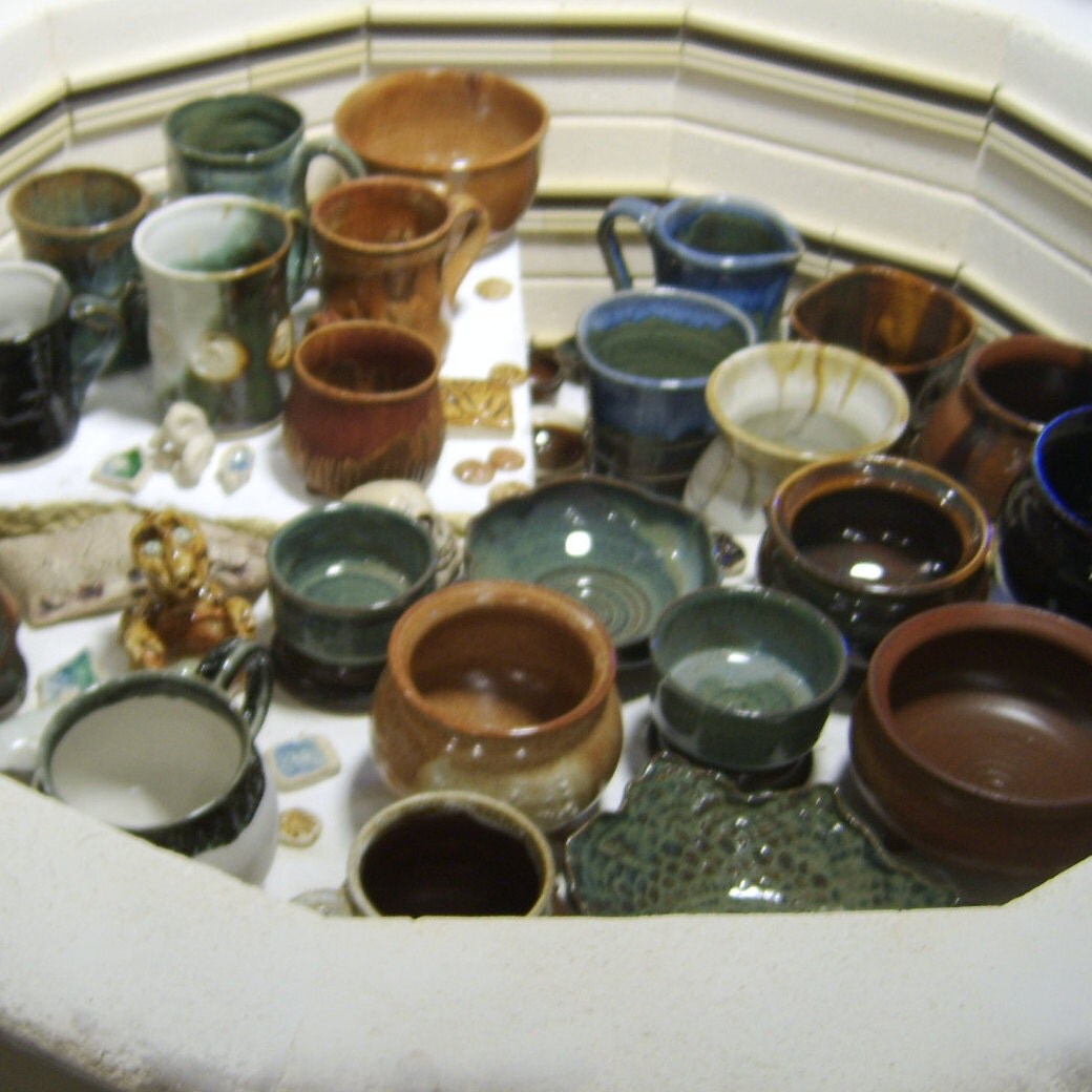 Handmade Stoneware Pottery Home Hearth & Pagan Altar by AntB