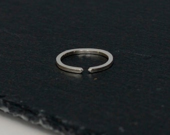 Pointy ring recycled sterling silver ring