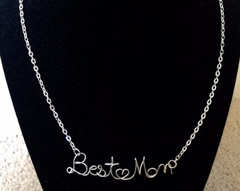 Wire name necklace | Etsy