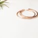 Minimalist Copper Stacker Stacking Bracelet Rose Gold