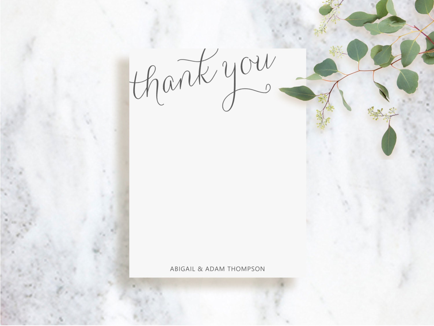 Personalized Note Card Set // Script