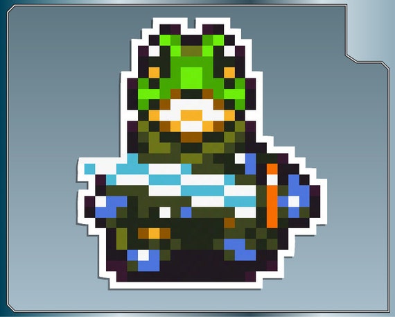 FROG Sprite No. 2 from Chrono Trigger 16 Bit Vinyl Decal