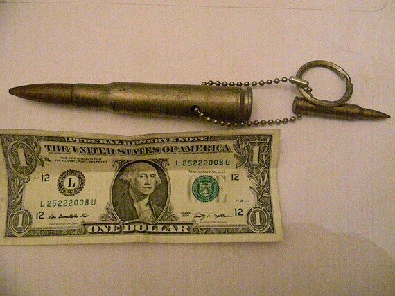 Original 50 Caliber WW2 Bullet Key Chain