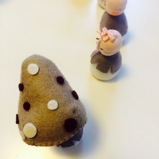 Beautifully handmade felt toys for imaginative play by shroompers