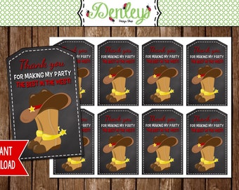 Cowboy thank you | Etsy
