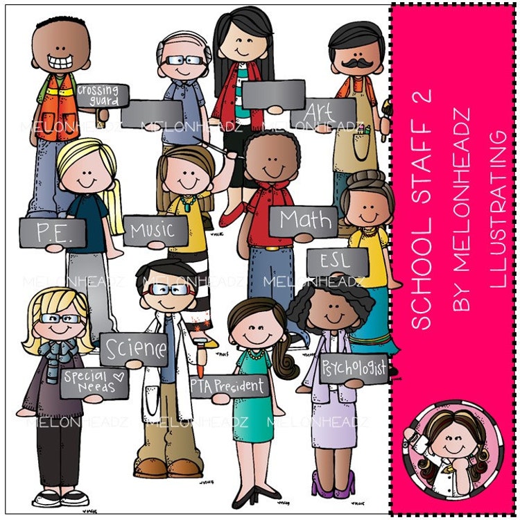 School Staff clip art Part 2 Combo Pack by MelonheadzClipArt