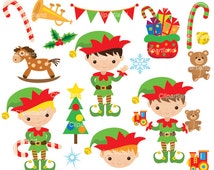 Popular items for elf clipart on Etsy