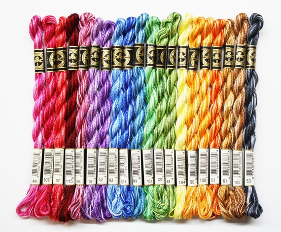 Pearl Cotton Variegated DMC Pearl Cotton DMC Perle Cotton