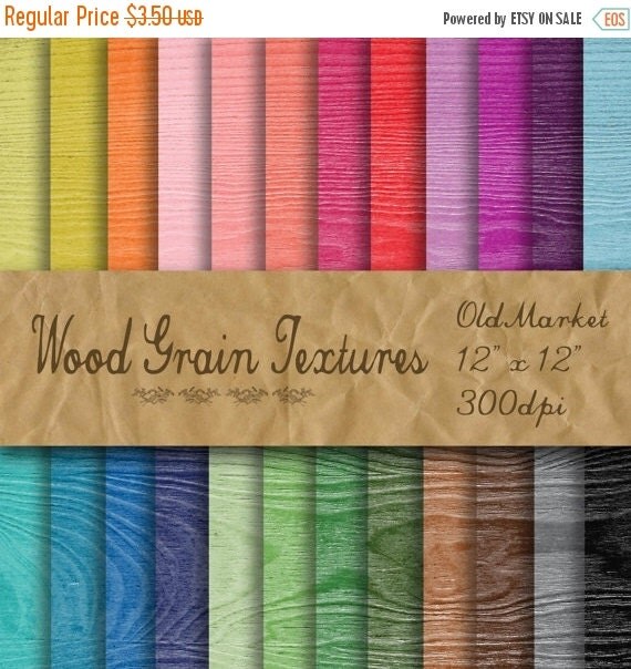 30% Off Sale Wood Grain Digital Paper Wood by OldMarket on Etsy